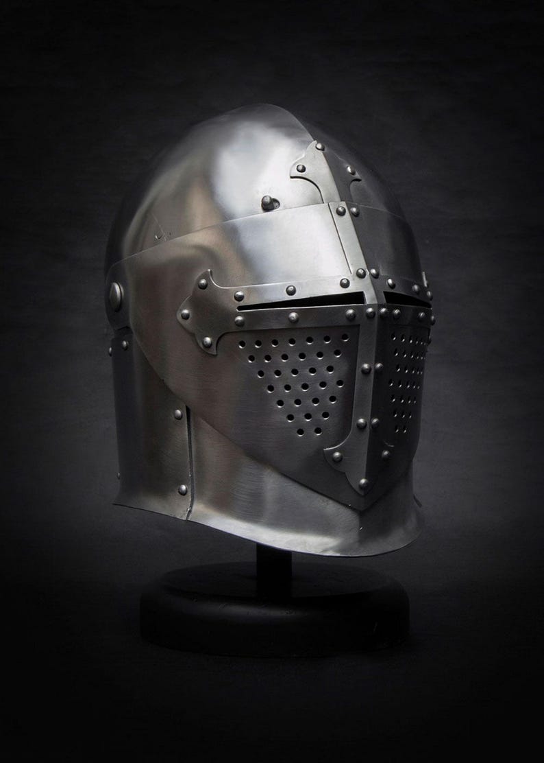 Medieval Helmets for Sale | Steel Knight, Roman & Crusader Helmets ...