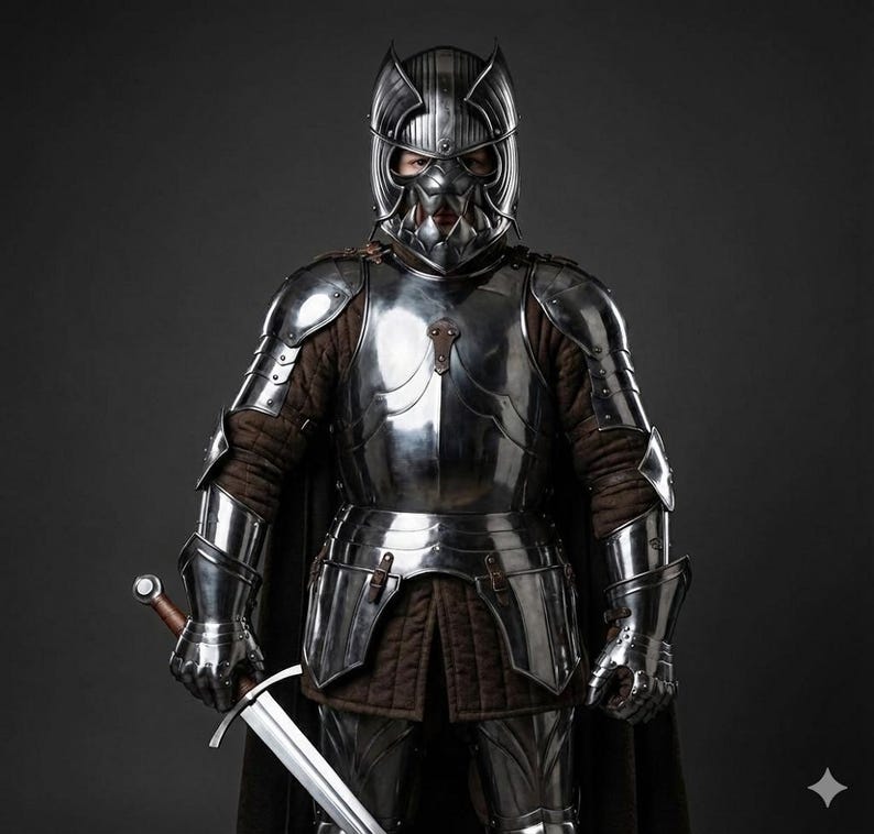Medieval Eleven Fantasy Armor Full Costume – Cosplay & Roleplay Set ...